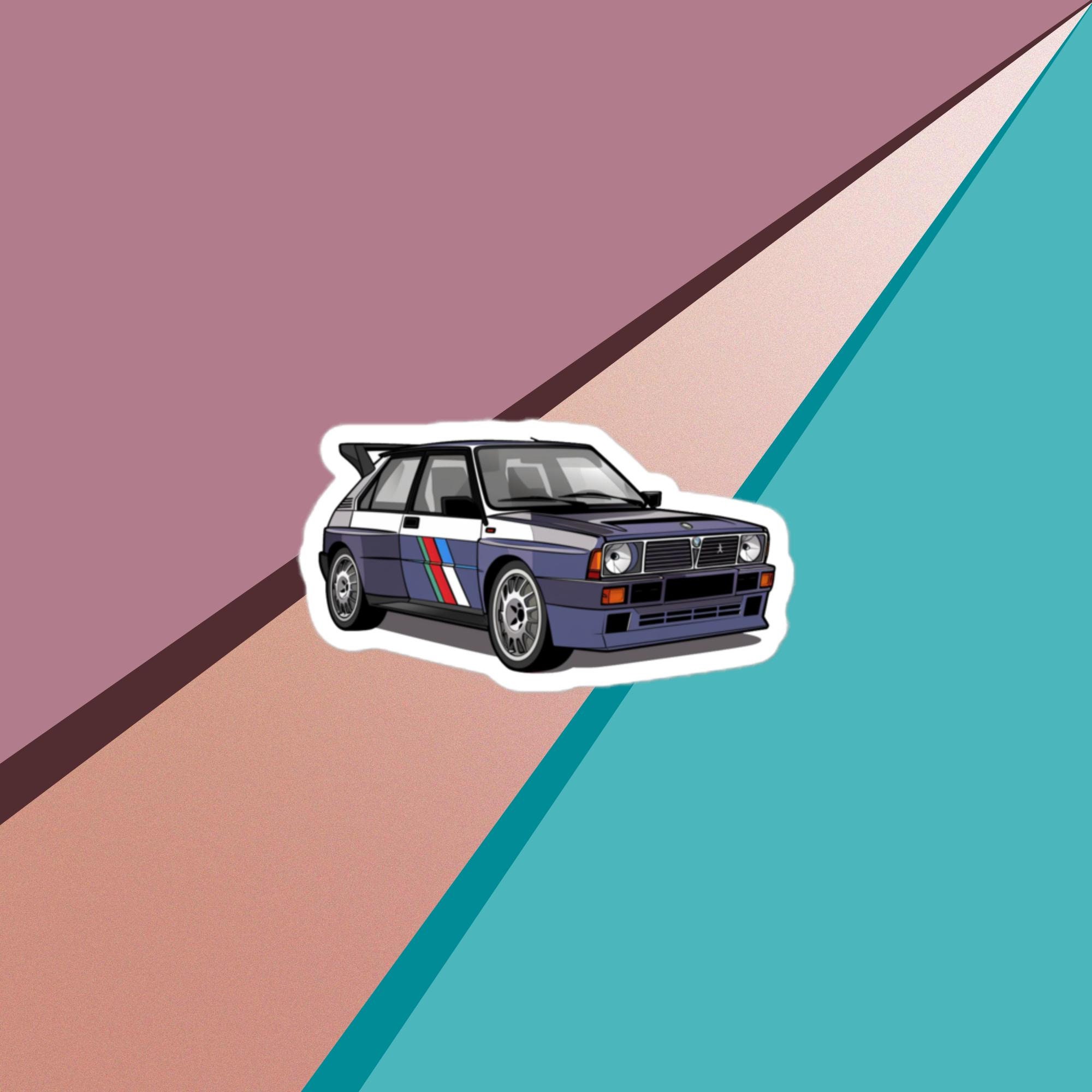 Sticker, Lancia Delta Sticker, Car Sticker, Laptop Sticker, Water ...