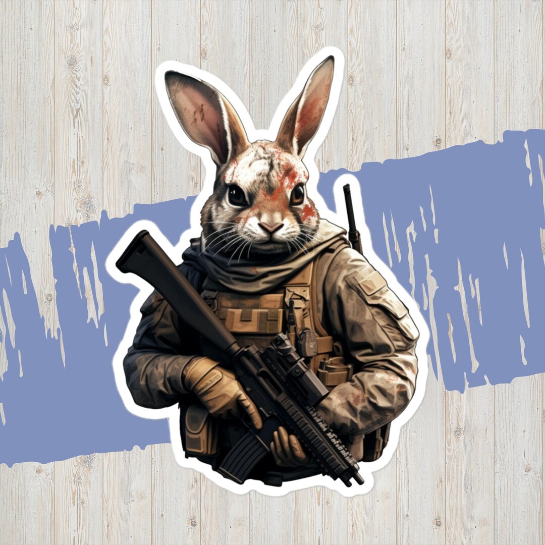 Sticker, Rabbit Sticker, Spec-ops Military Sticker, Combat Sticker ...