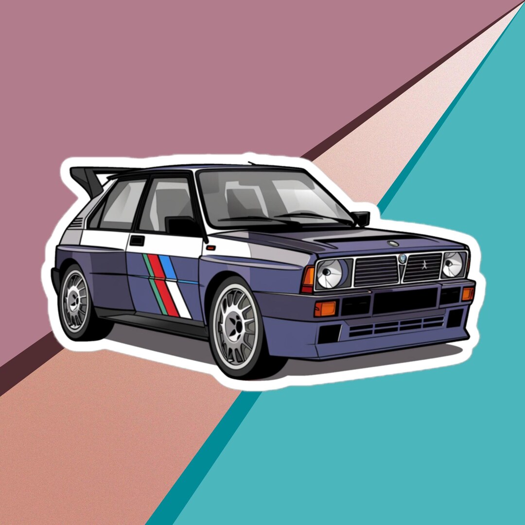 Sticker, Lancia Delta Sticker, Car Sticker, Laptop Sticker, Water ...