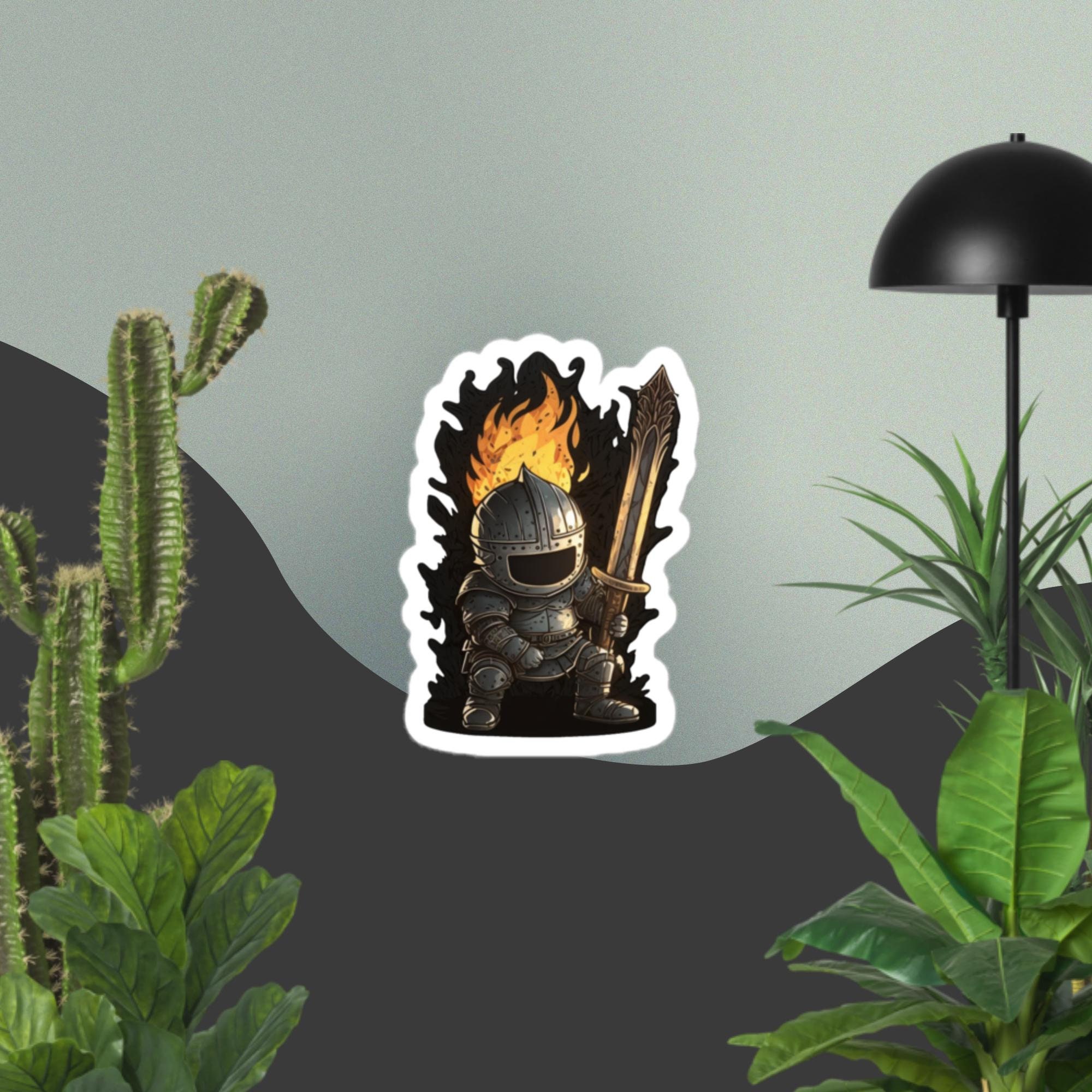 Dark Souls Knight Sticker, Cute Sticker, Warrior Sticker, Video Game ...