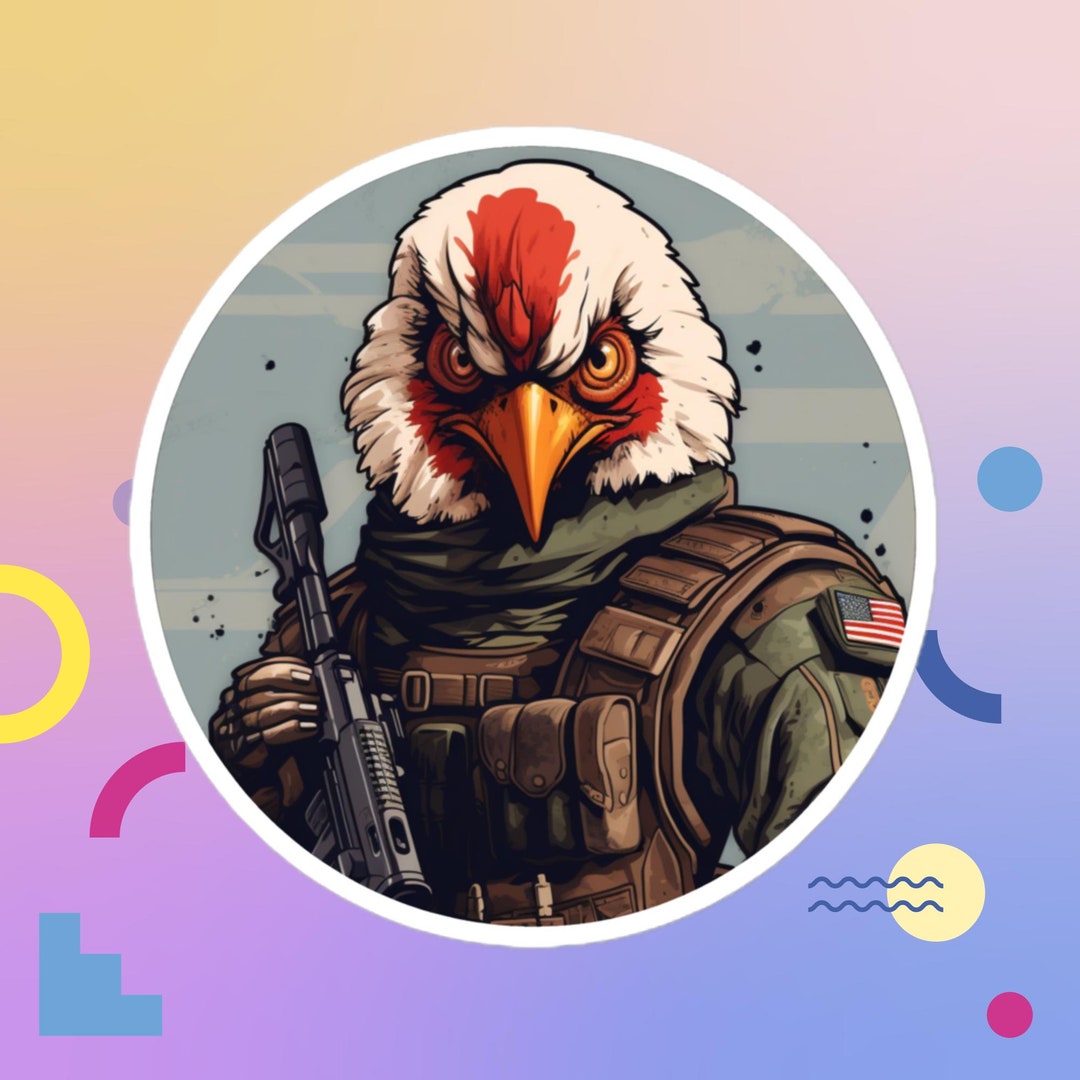Sticker, Rooster Sticker, Spec-ops Military Sticker, Combat Sticker ...