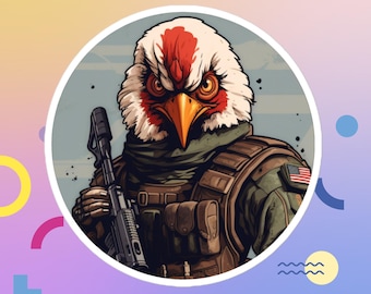 Vintage Rooster Sticker, Rooster Laptop Sticker, Chicken Farmer Water ...