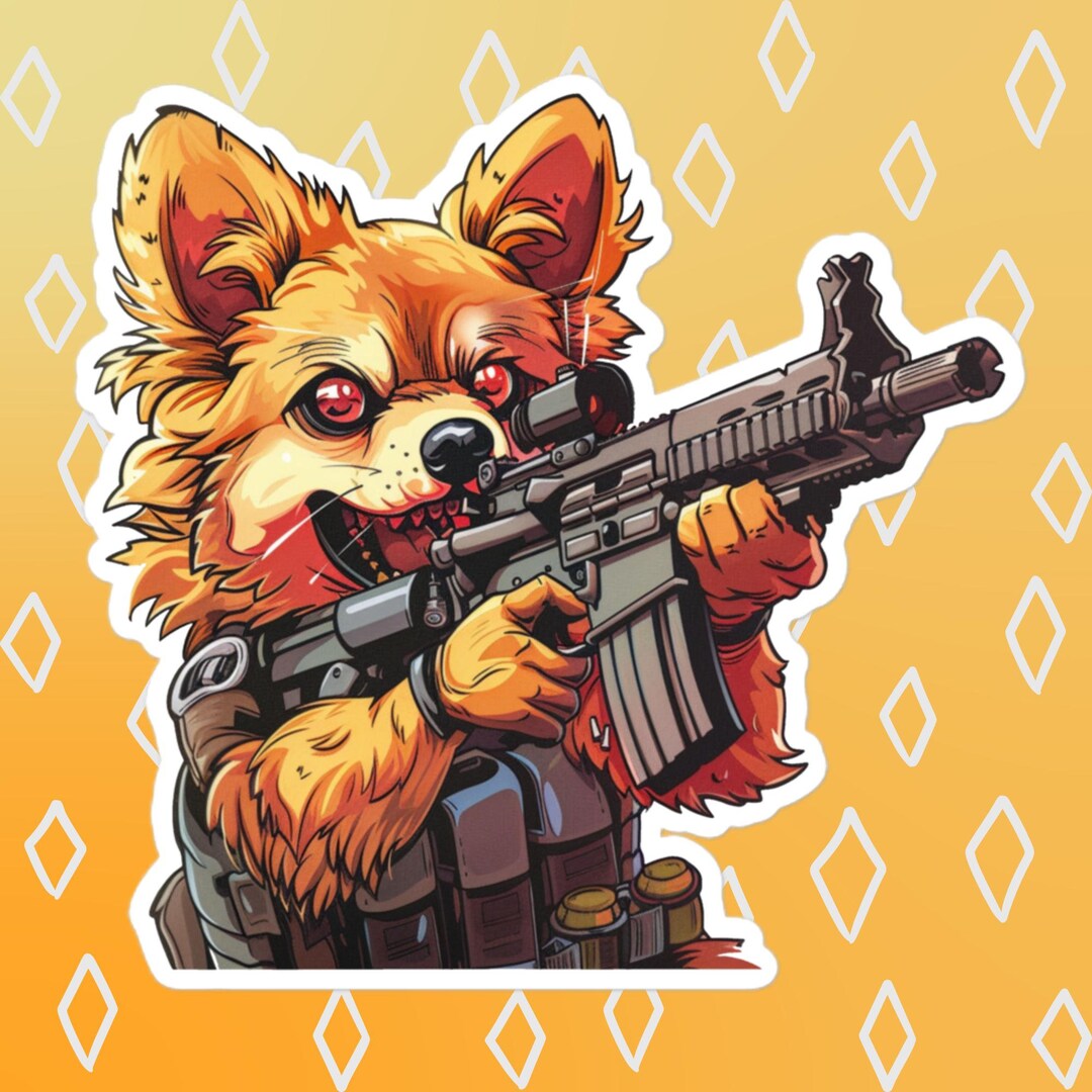 Sticker, Corgi Sticker, Spec-ops Military Sticker, Combat Sticker ...