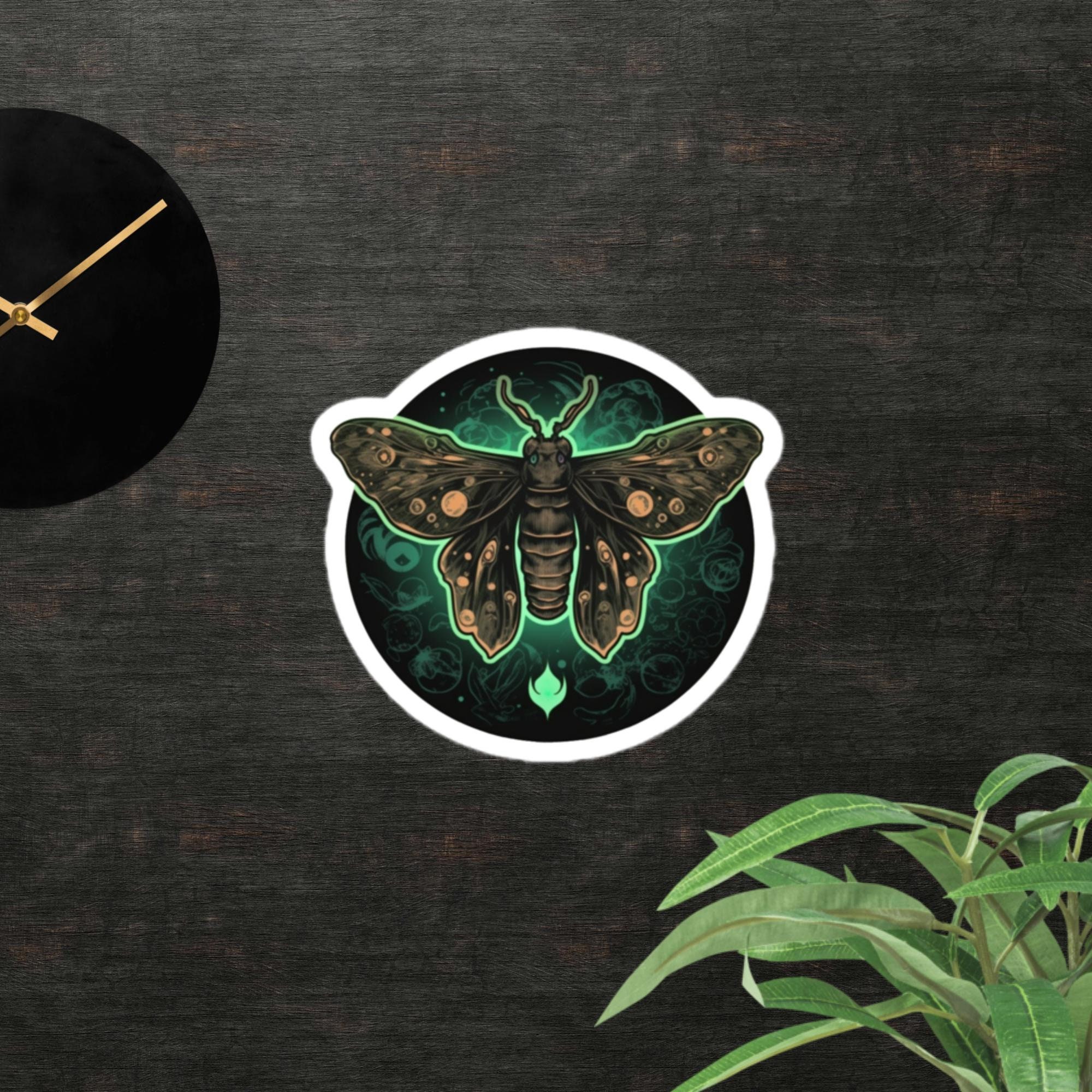 Moth Sticker, Sorcerer Moth Sticker, Creepy Sticker, Animal Sticker ...
