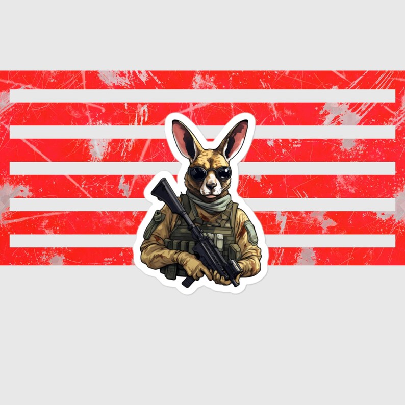 Sticker, Kangaroo Sticker, Spec-ops Military Sticker, Combat Sticker ...
