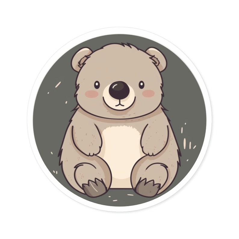 Sticker, Wombat Sticker, Australian Animal Sticker, Water Bottle ...