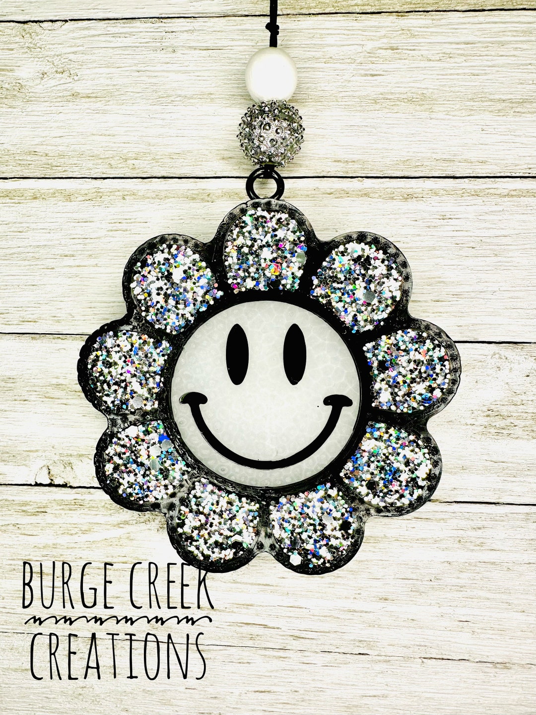 Smiley Flower Freshie, Boho, Retro Freshie, Smiley Freshie, Car Freshie ...