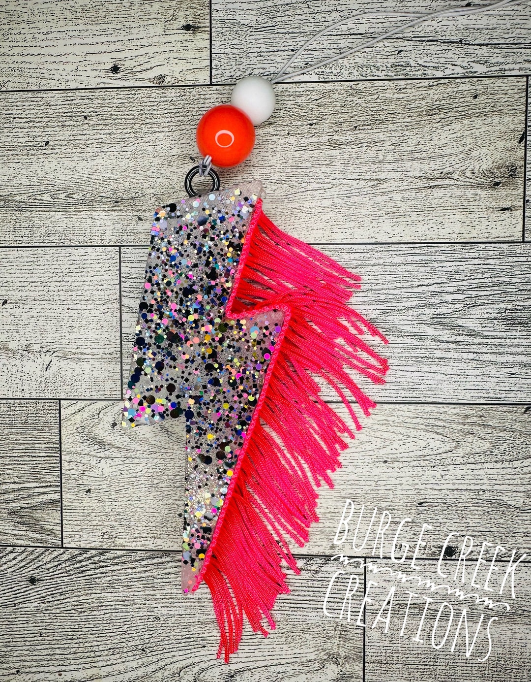 90s Vibes Lightening Bolt Freshie With Fringe, Car Freshie, Lightening ...