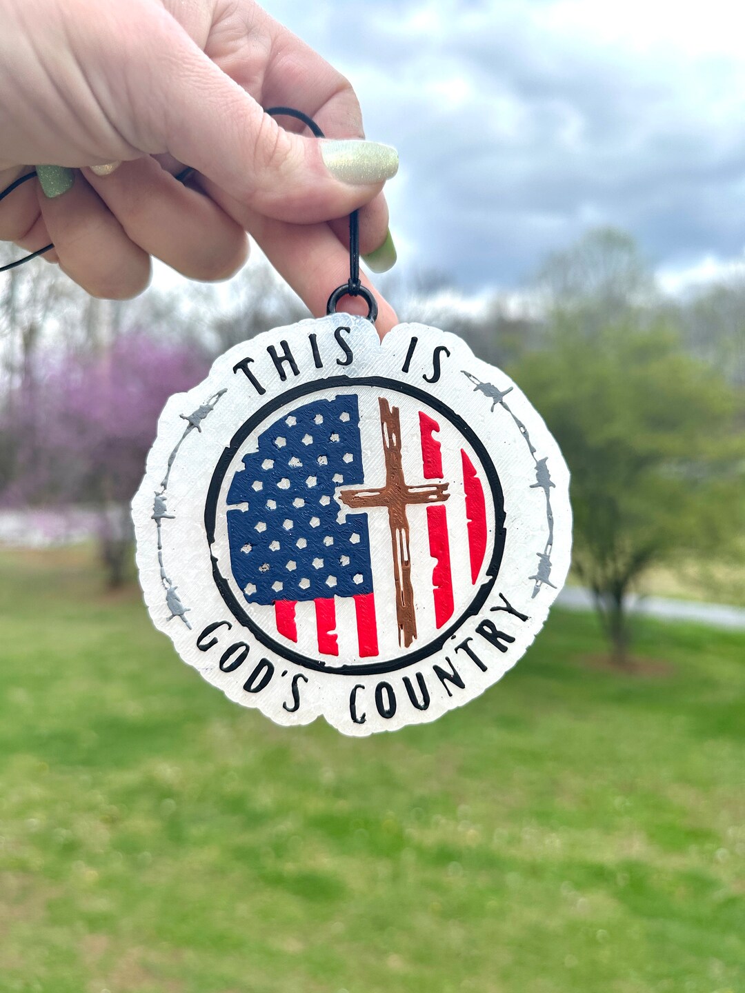 God’s Country Car Freshie, American Flag Car Freshie, Men’s Freshie ...