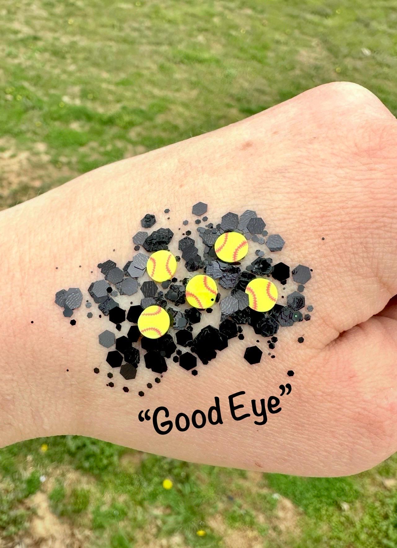 Softball Hair and Body Glitter, Girls Hair Glitter, Game Glitter ...
