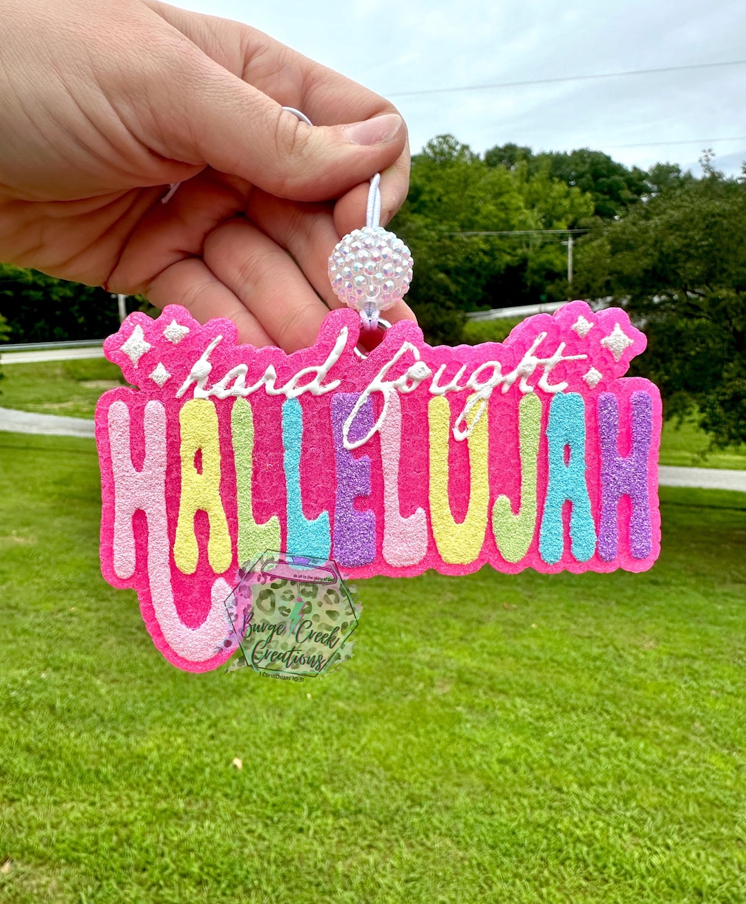 Hard Fought Hallelujah Car Freshie, Car Air Freshener, Gift for Her ...