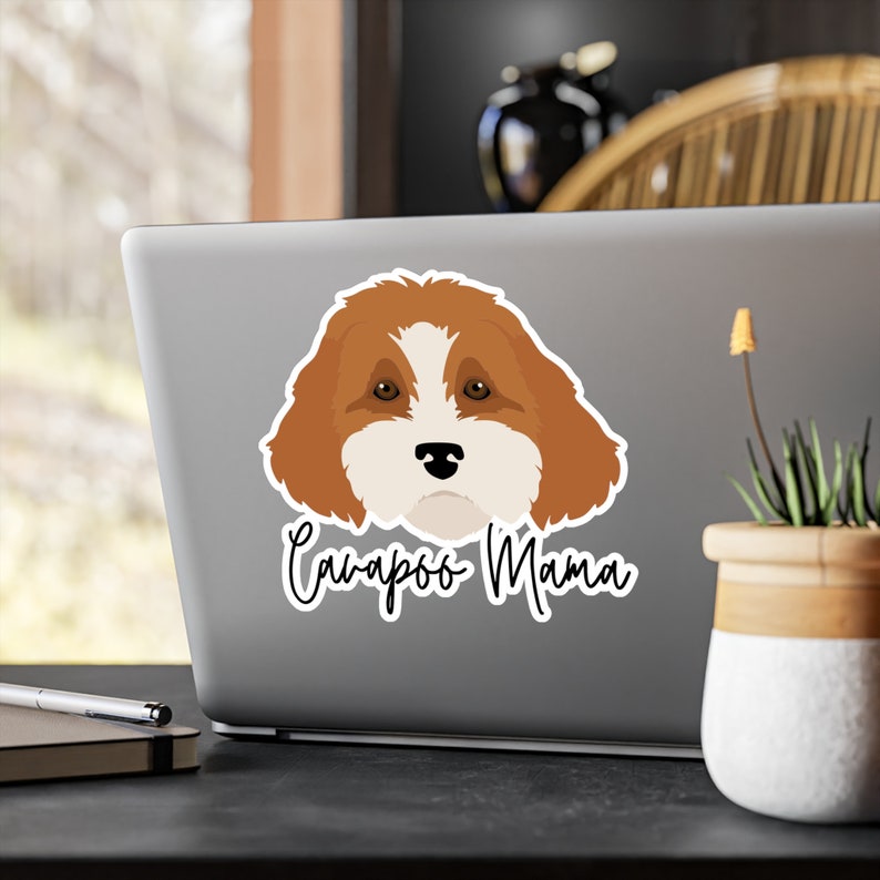 Cavapoo Mama Sticker Vinyl Decal, Kiss-cut, Perfect Dog Mom Present, Pet Parent Gift, Car Phone ...