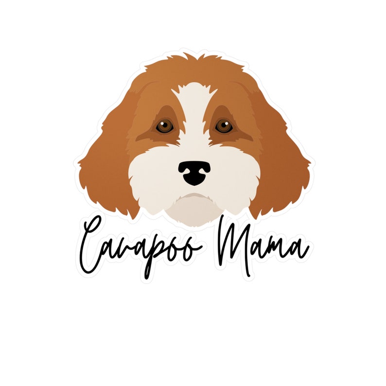 Cavapoo Mama Sticker Vinyl Decal, Kiss-cut, Perfect Dog Mom Present, Pet Parent Gift, Car Phone ...