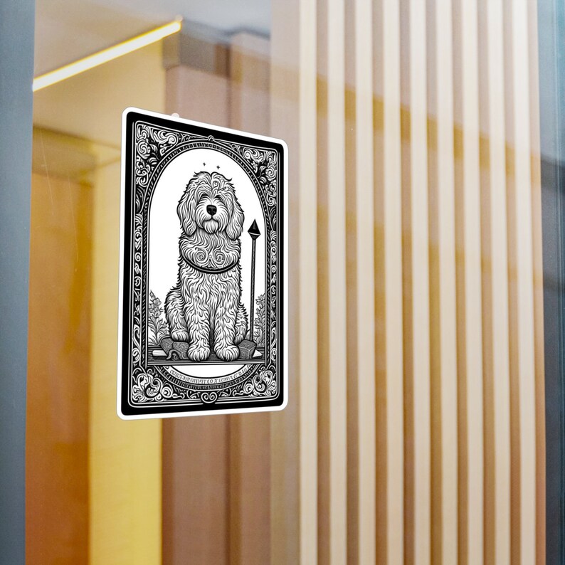 Dog Tarot Card Vinyl Decal, Oracle Deck Sticker, Dog Psychic Readings ...