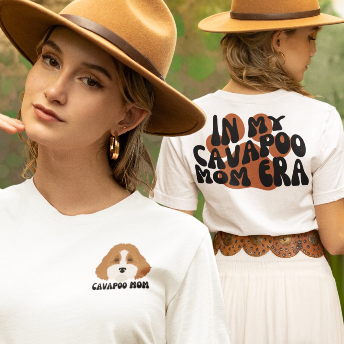 Cavapoo Mom Shirt, in My Cavapoo Mom Era Womens Tshirt, Dog Mom Tee ...