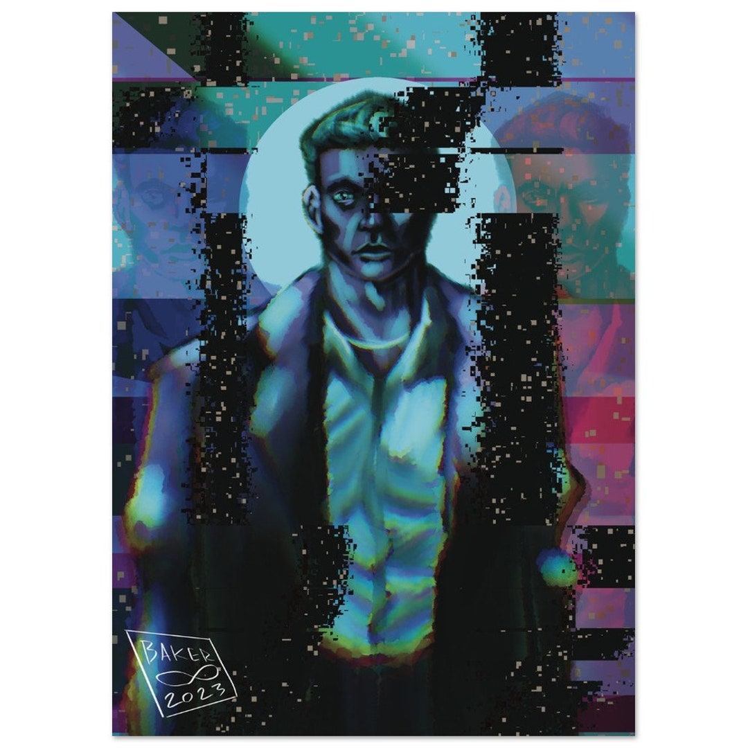 Glitching Man on Premium Matte Paper Poster - Etsy