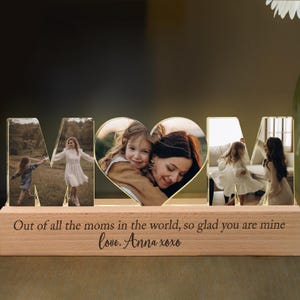 Custom Mom Night Light, New Mom Gift, Personalized Mom Photo 3D LED ...