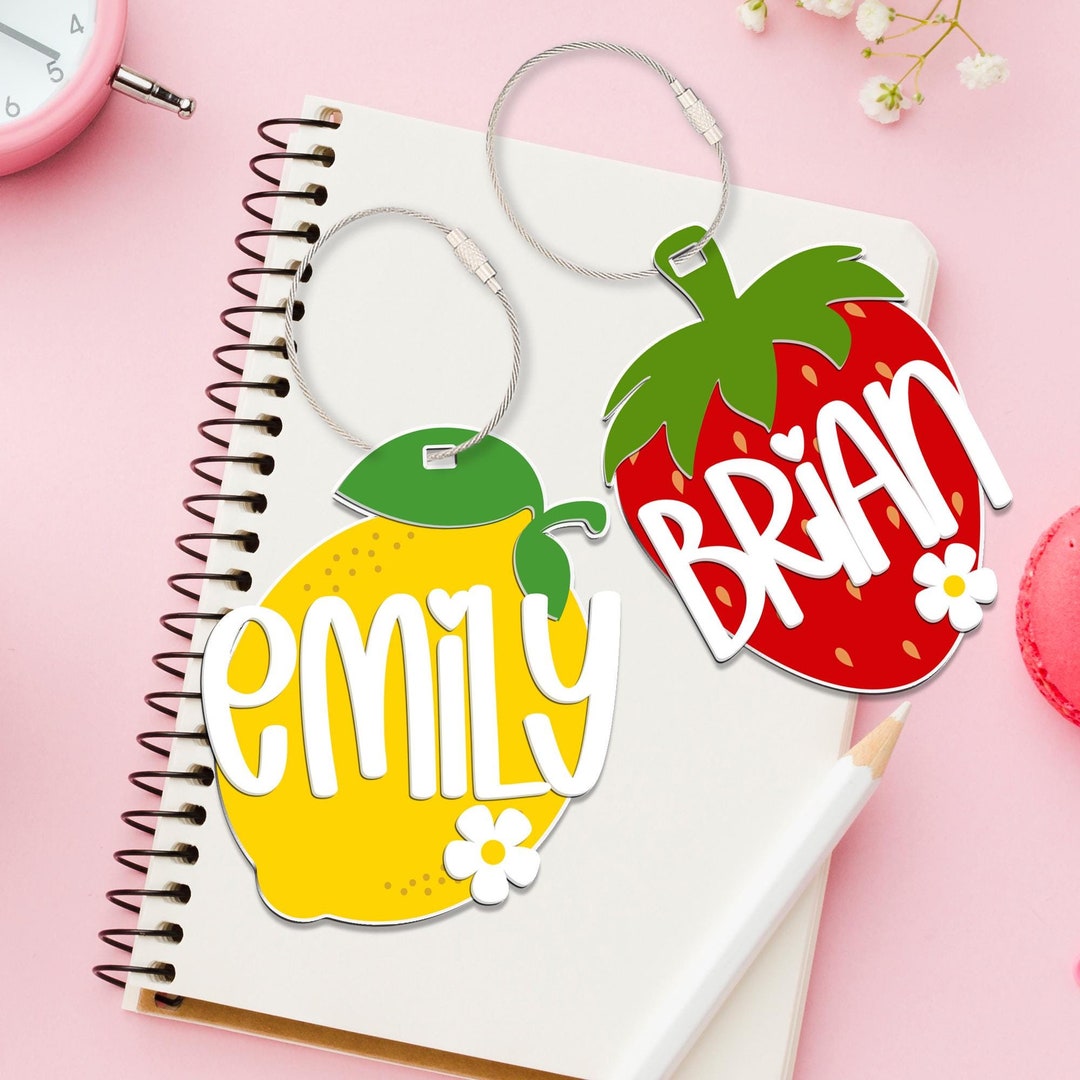 Custom Kids Backpack Tags, Kids Bag Tag, Personalized Kids Name Tag ...