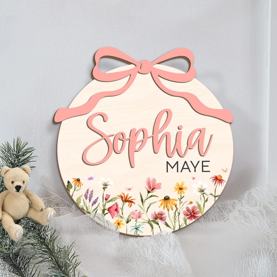 Personalized Baby Sign, Baby Announcement Sign, Custom Name Sign for ...
