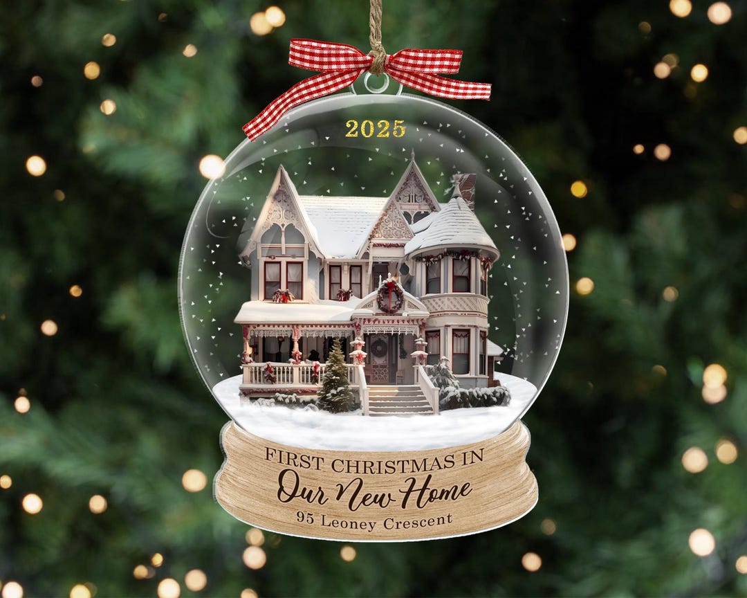 New Home Ornament 2024, Custom Photo Ornament, Personalized New House ...