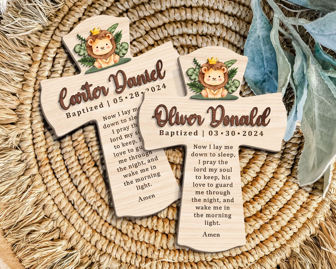 Baptism Gift Boy, Baptized Cross Sign, Christening Gifts, Personalized ...
