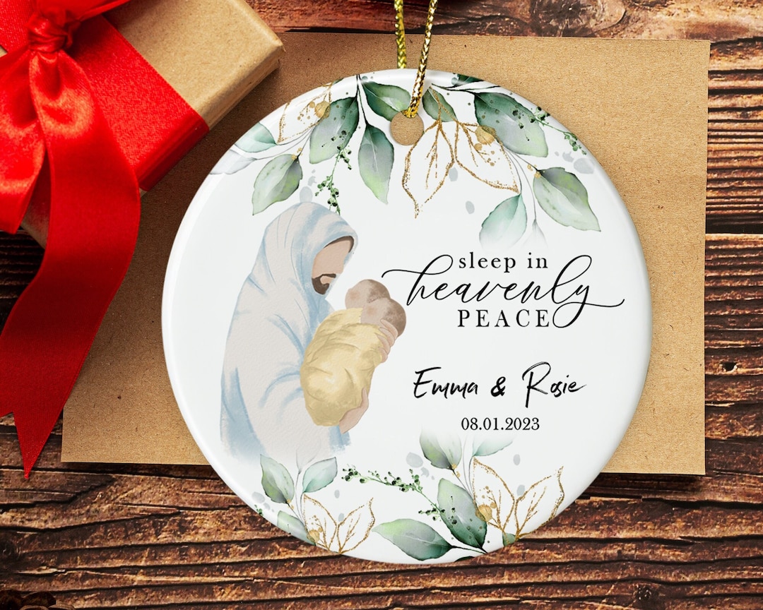 Christian Baby Twins Ornament, Custom Baby Twins Memorial Ornament ...