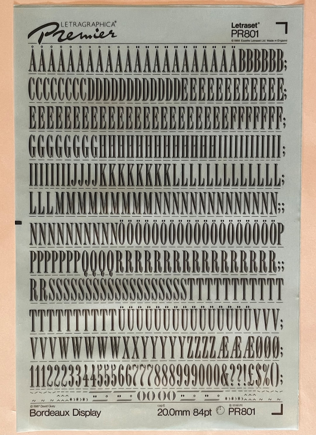 Letraset® - Full or Halved Sheets, Mint Condition - Etsy