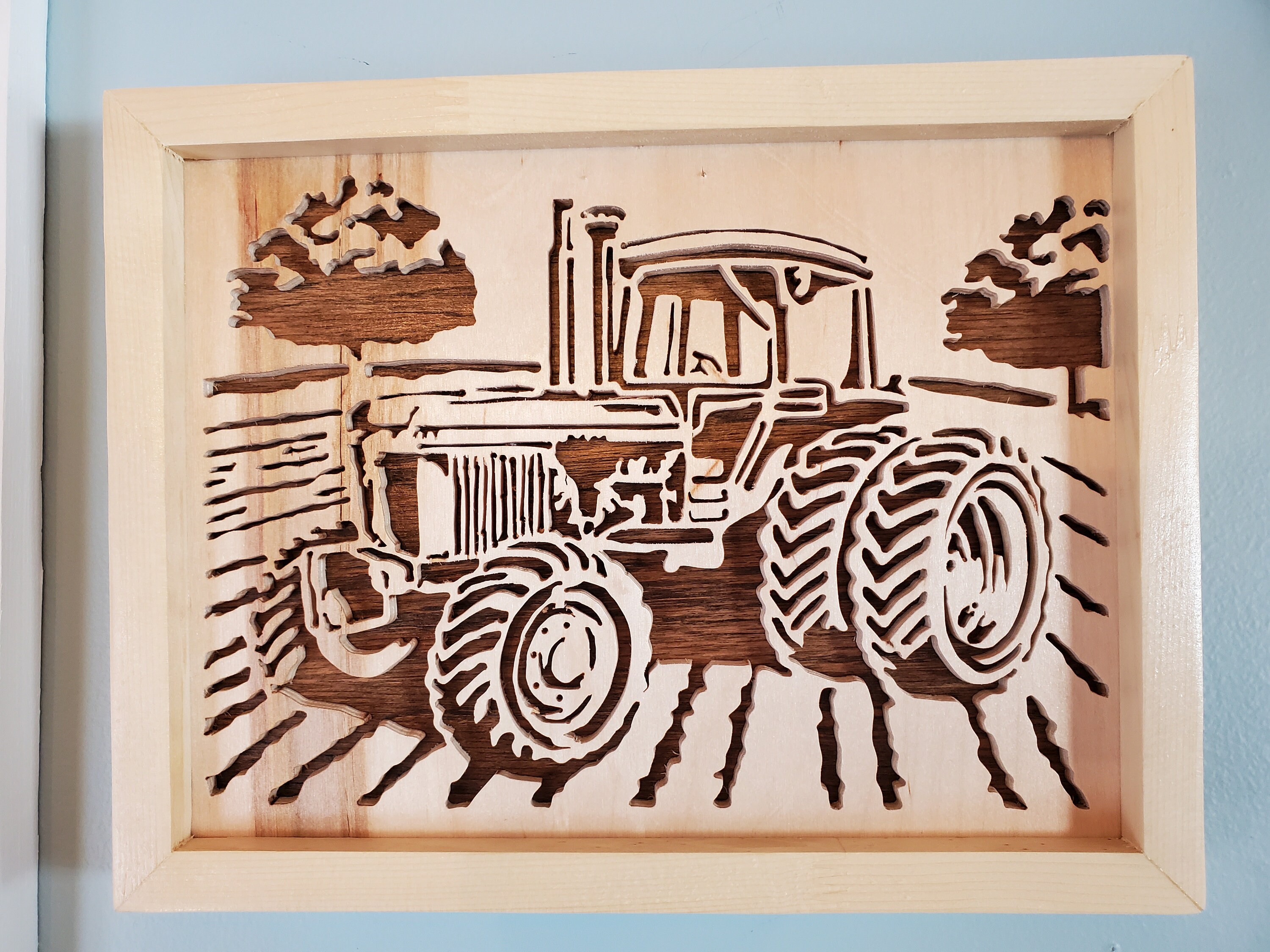Tractor Wood Wall Art - Etsy