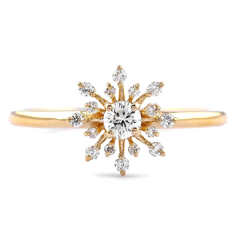 Snowflake Ring - Etsy