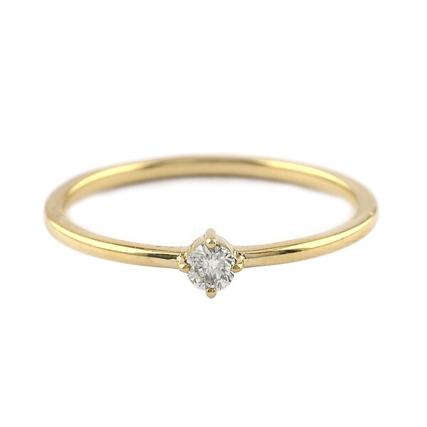 Simple Diamond Ring - Etsy