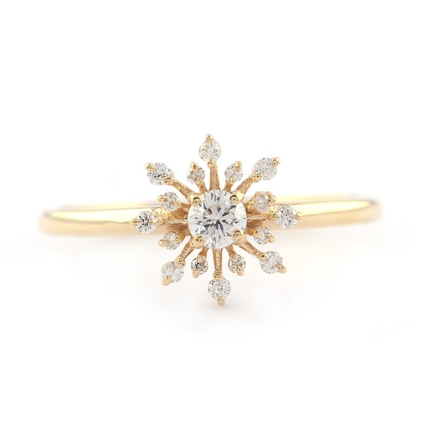 Snowflake Ring - Etsy