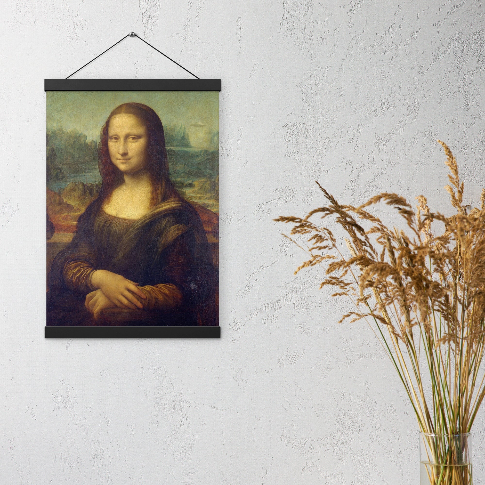 Mona Lisa (with Subtle UFO) Poster With Hangers - Etsy