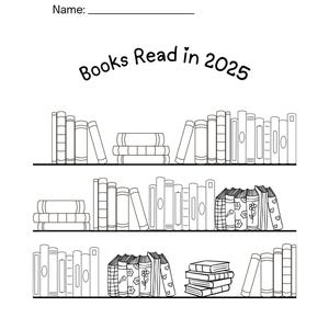 Books Read in 2025 Reading Chart - Etsy