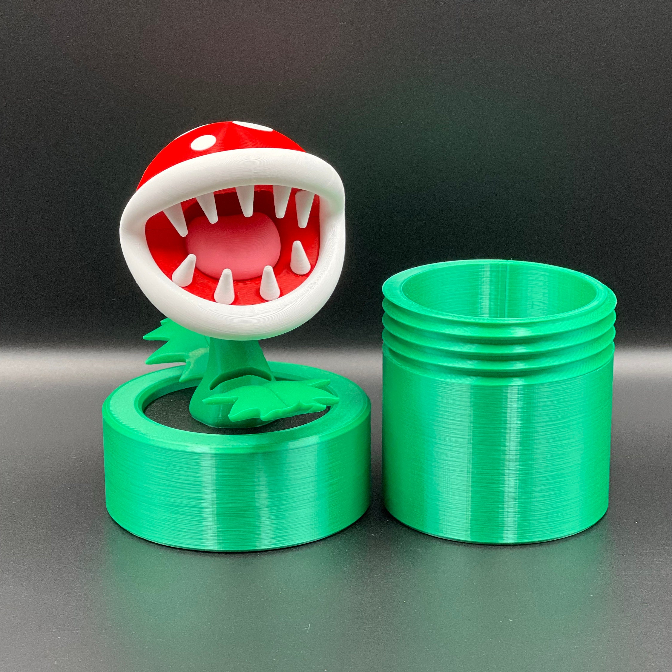 Piranha Plant in Warp Pipe Coin Container 3D Print - Etsy