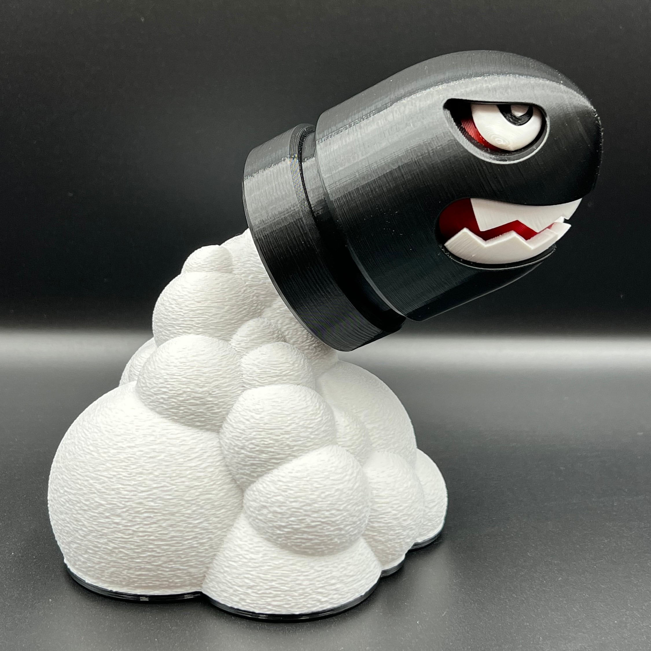 Banzai Bill Bullet With Billowing Smoke Stand 3D Print - Etsy