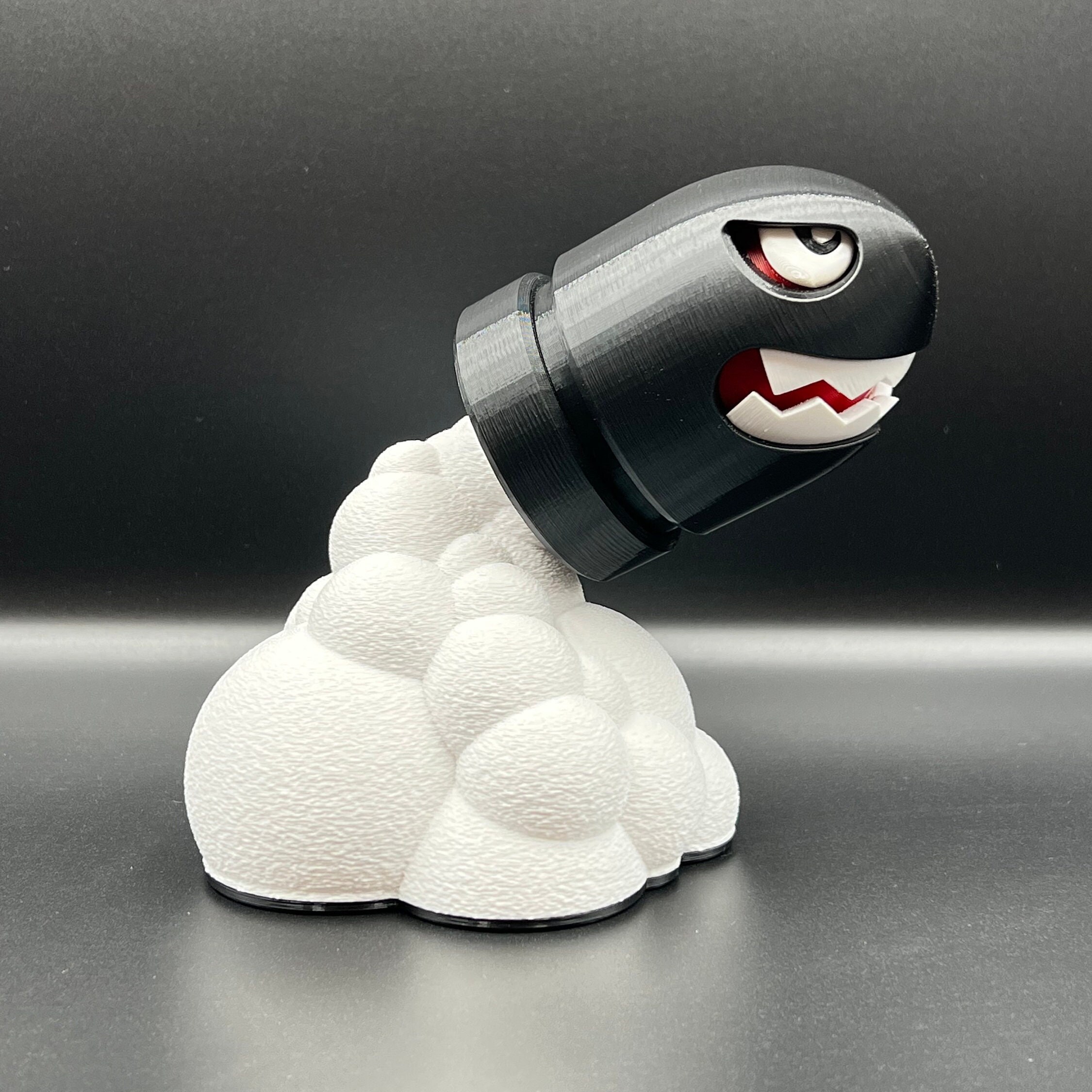 Banzai Bill Bullet With Billowing Smoke Stand 3D Print - Etsy