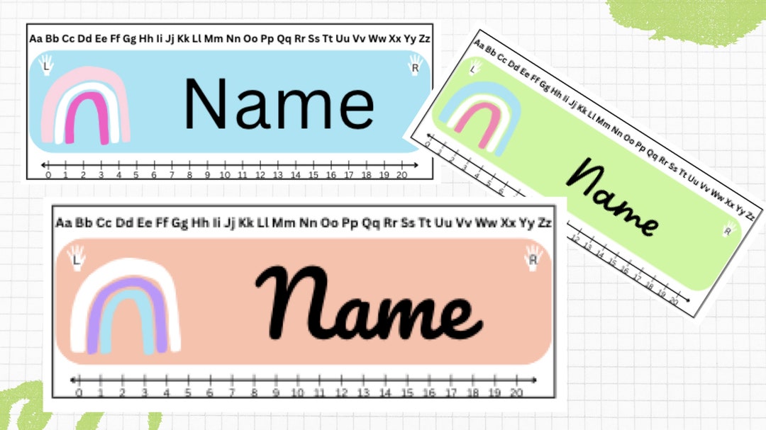 Pastel Name Tag Labels | Editable | Printable Desk Labels | Classroom ...