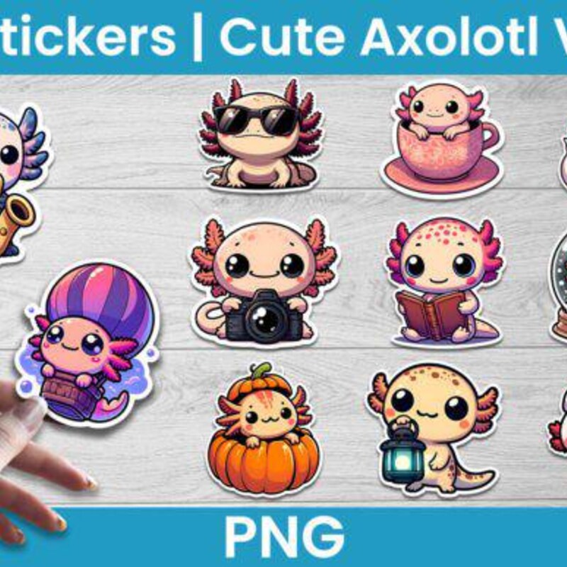 Axolotl Sticker - Etsy
