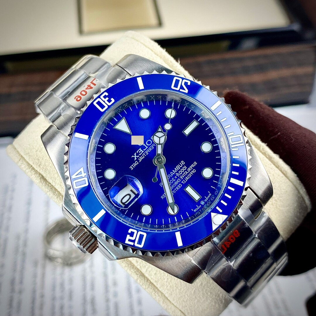 Submariner Blue 41mm Dial Come With Box Tag Papers Steel - Etsy