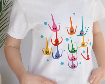 Cute Algae Volvox/ Plankton Cartoon Character/ Microalgae Art/ - Etsy