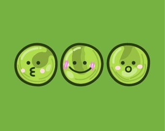 Cute Algae Volvox/ Plankton Cartoon Character/ Microalgae Art/ - Etsy