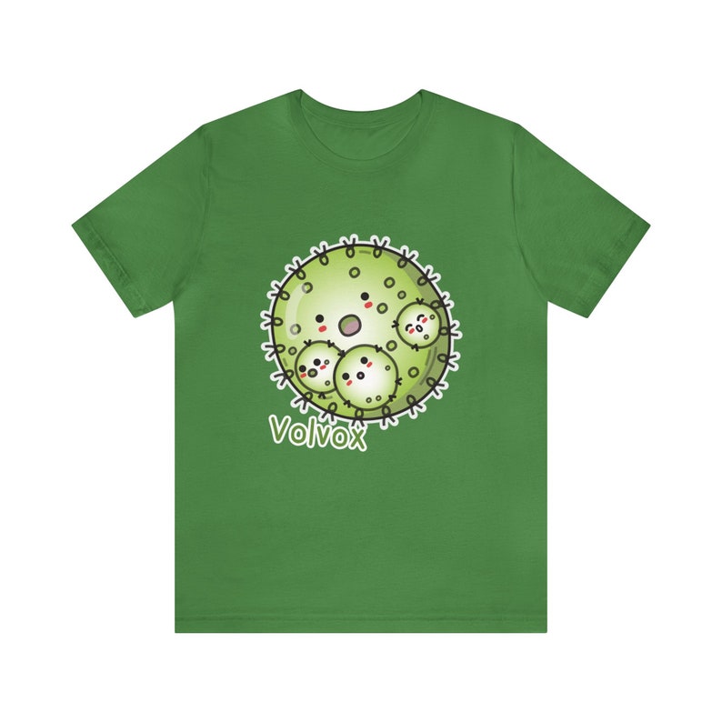 Cute Algae Volvox/ Plankton Cartoon Character/ Microalgae Art/ Unisex ...