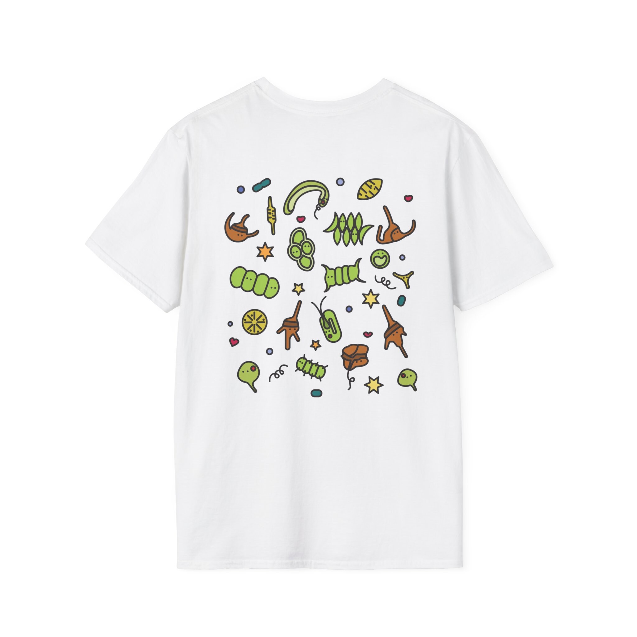 Cute Algae and Plankton Art/ Microalgae and Cyanobacteria Cartoon ...