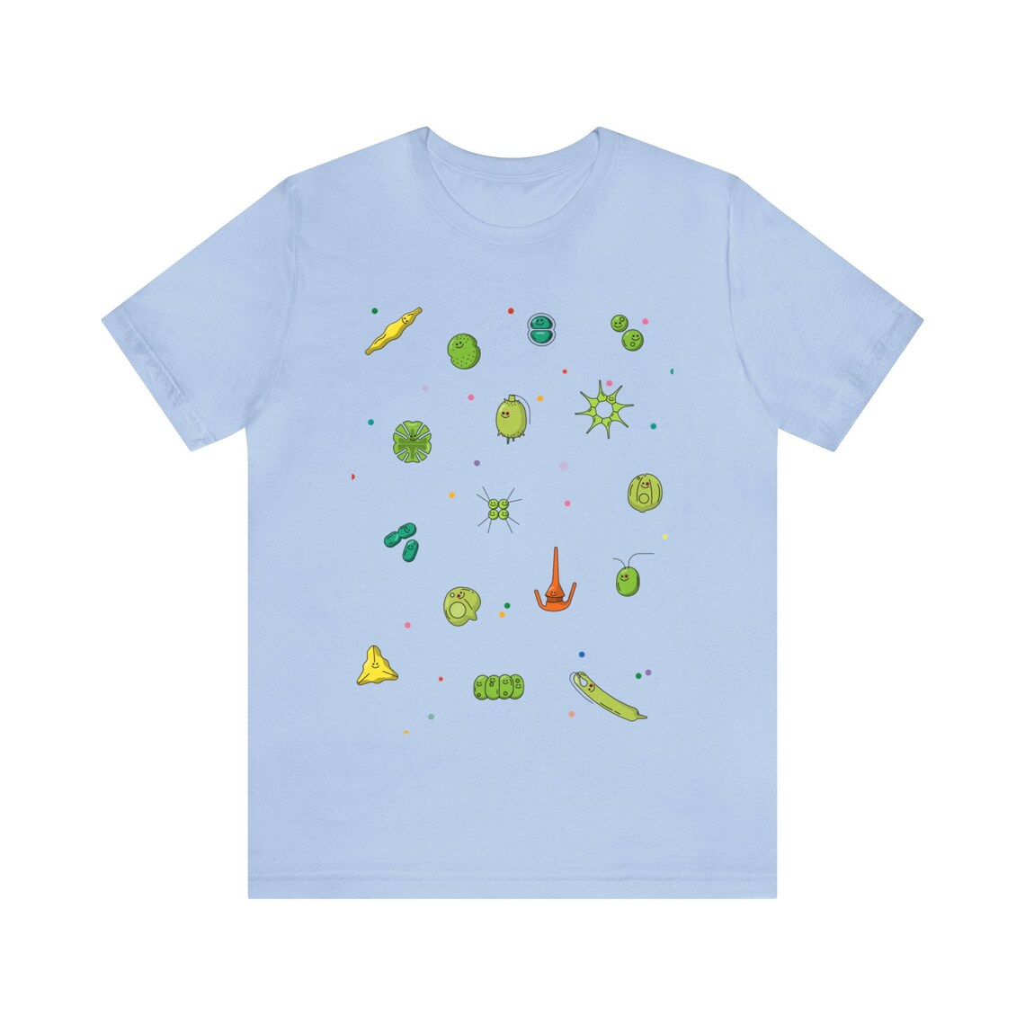 Cute Microalgae and Cyanobacteria/ Lovely Cartoon Phytoplankton/ Gift ...
