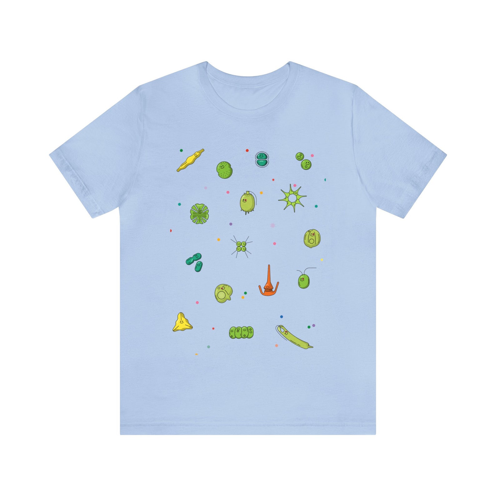 Cute Microalgae and Cyanobacteria/ Lovely Cartoon Phytoplankton/ Gift ...