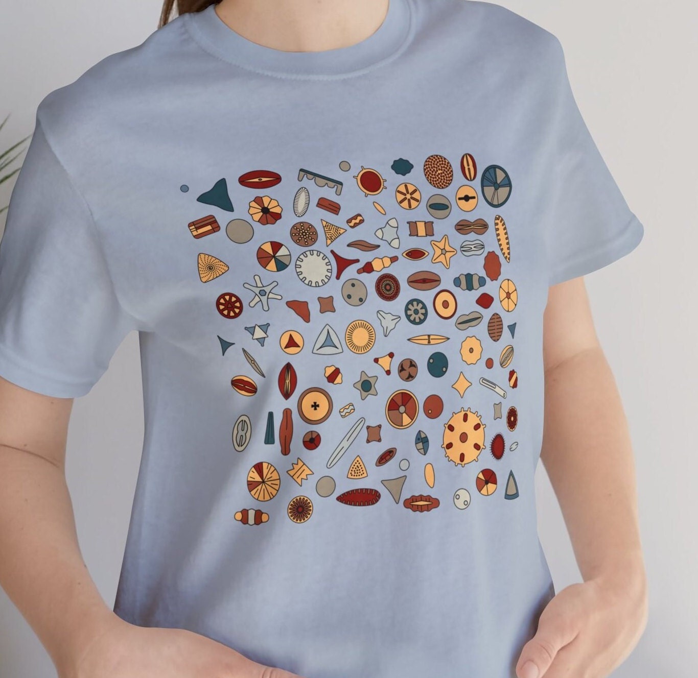 Diatoms Art Shirt/ Cute Algae/ Frustules of Diatoms /diatoms Marine ...