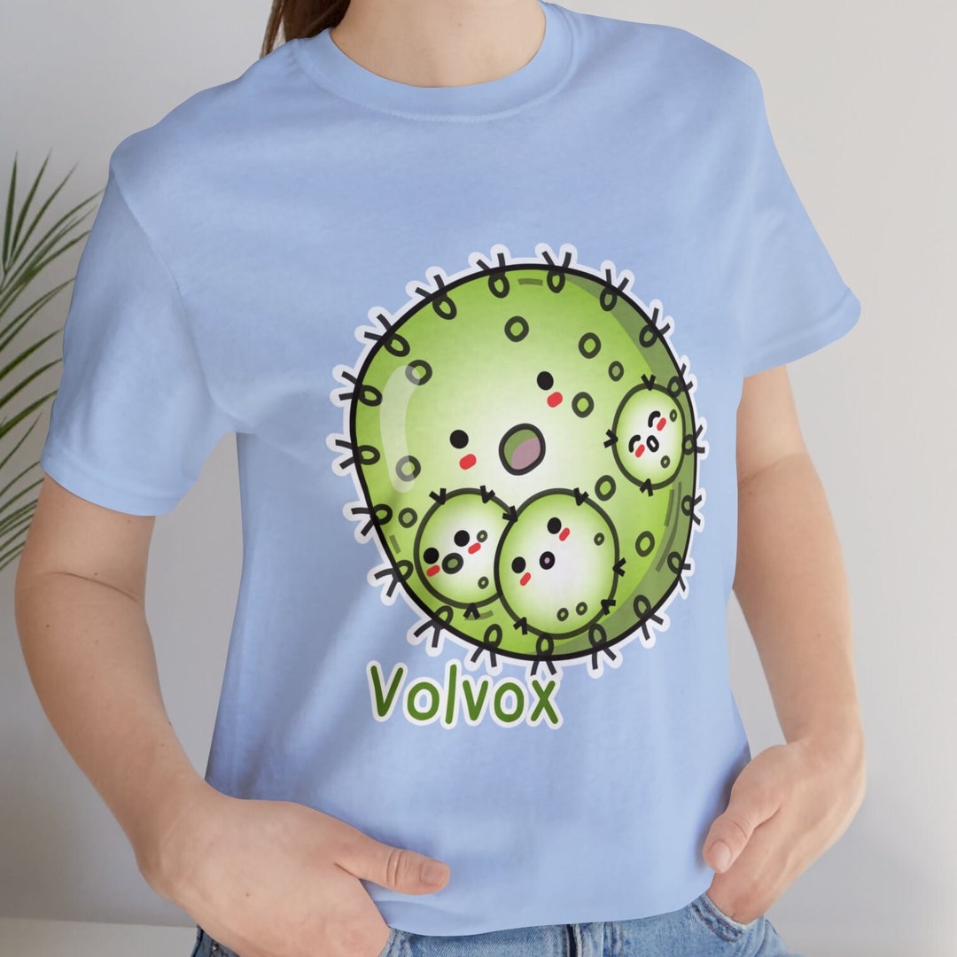 Cute Algae Volvox/ Plankton Cartoon Character/ Microalgae Art/ Unisex ...