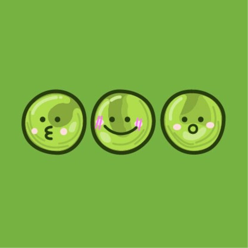 Digital Clipart Cute Chlorella : Happy Green Microalgae and - Etsy