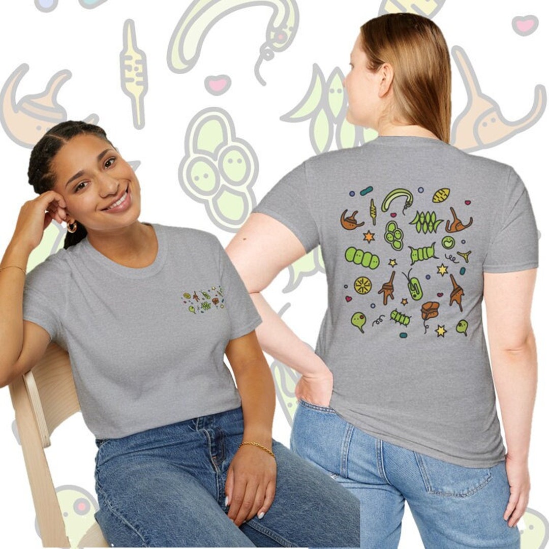 Cute Algae and Plankton Art/ Microalgae and Cyanobacteria Cartoon ...