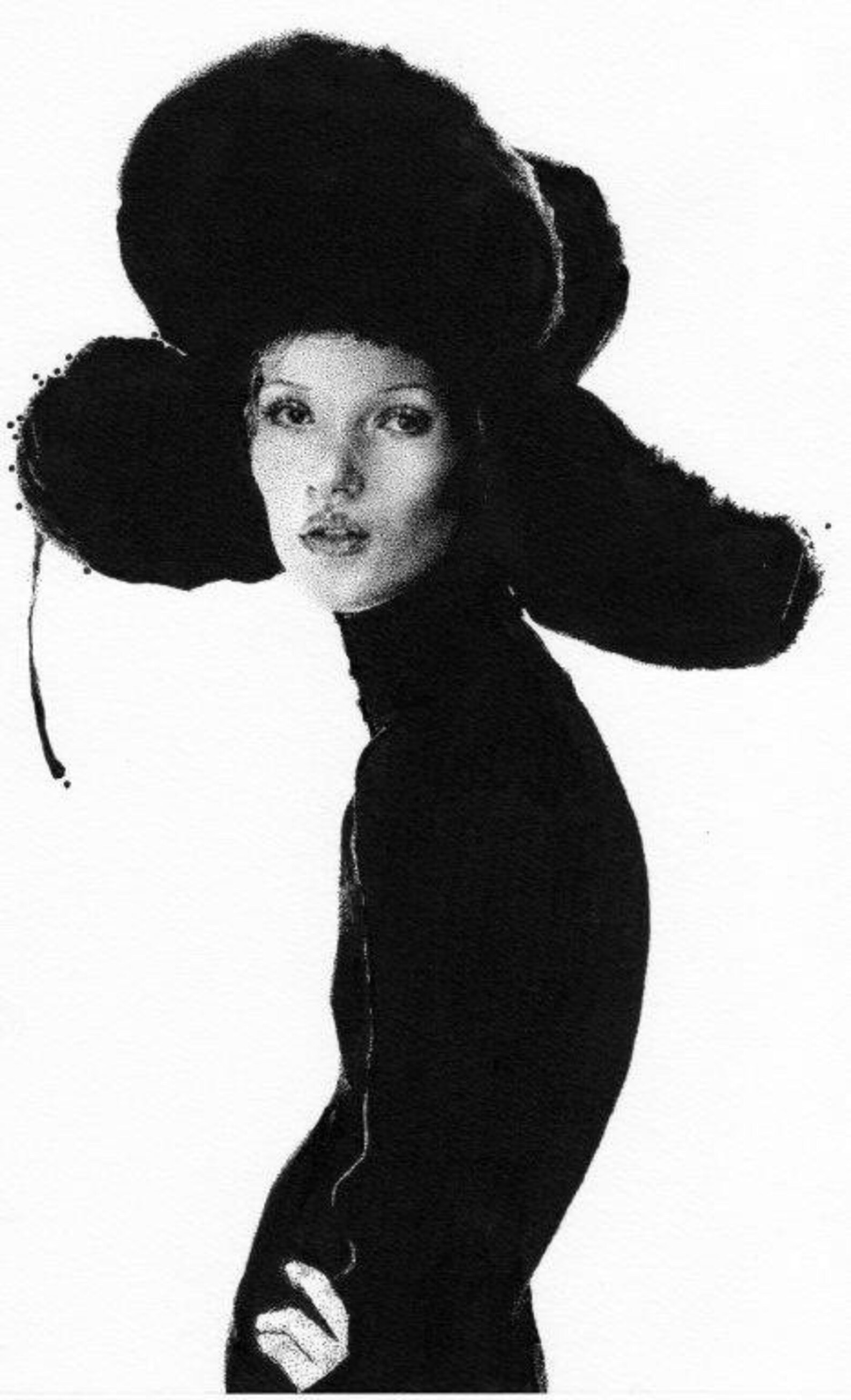 Kate Moss Stippling Print - Etsy